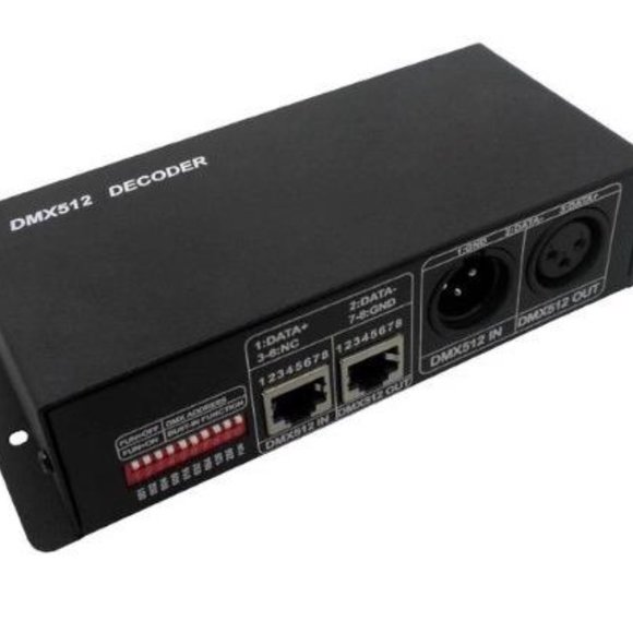 Other | Dc 12v24v 3x8a 3 Channel Dmx Decoder Led Controller For Rgb 550 ...